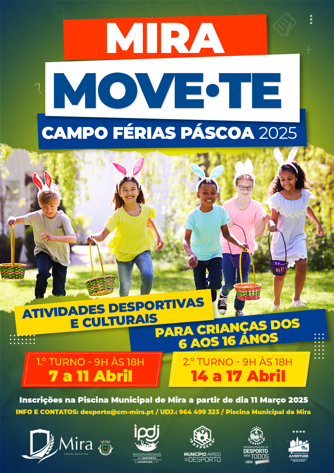 Campo de Férias Mira Move.Te – Férias da Páscoa 2025 | Município de Mira